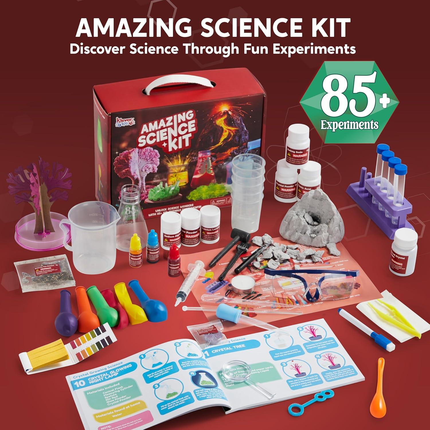 Klever Kits Amazing Science Kits- 85+ Experiments Educational Toys ...